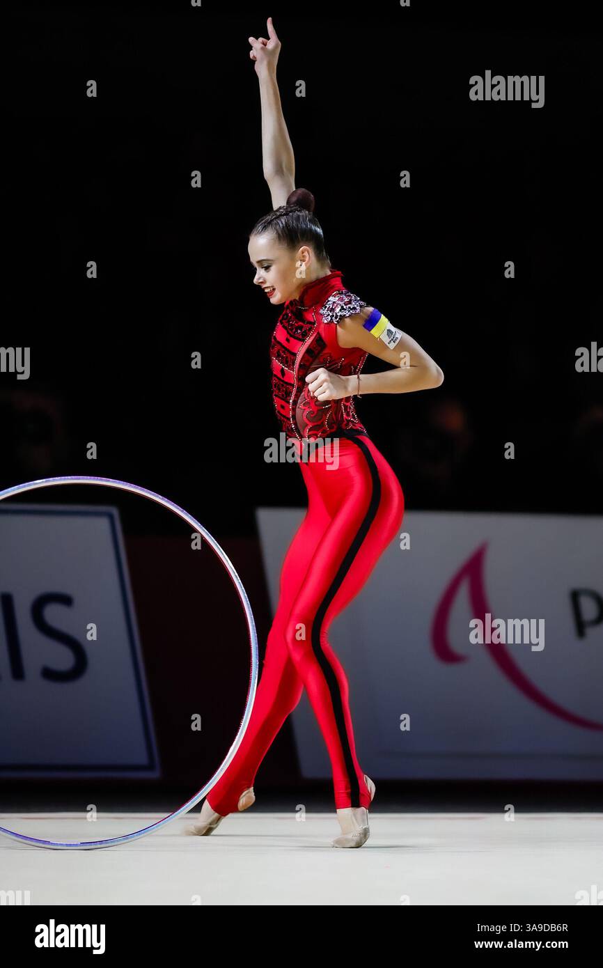 Taisiia Onofriichuk (UKR) at apparatus finals; 36th Grand Prix ...