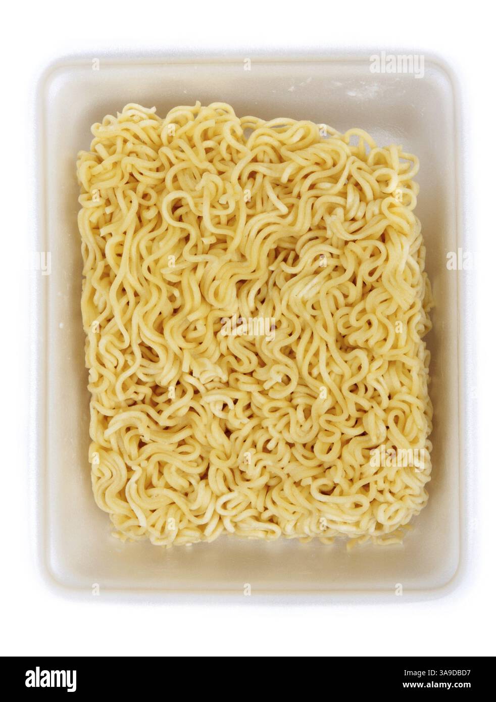 Dry noodles of the quick preparation on white background Stock Photo ...