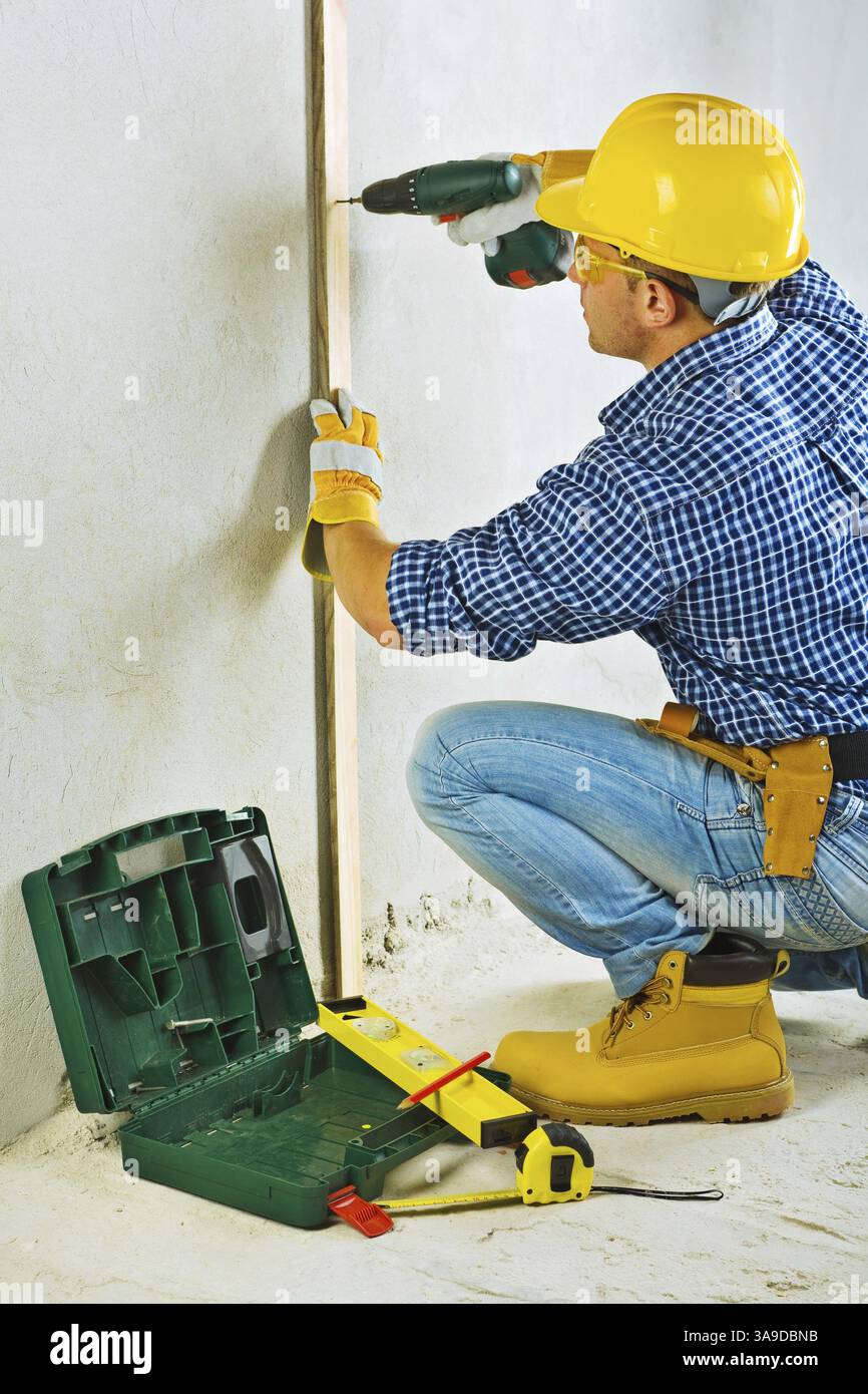 A contractor in work Stock Photo - Alamy