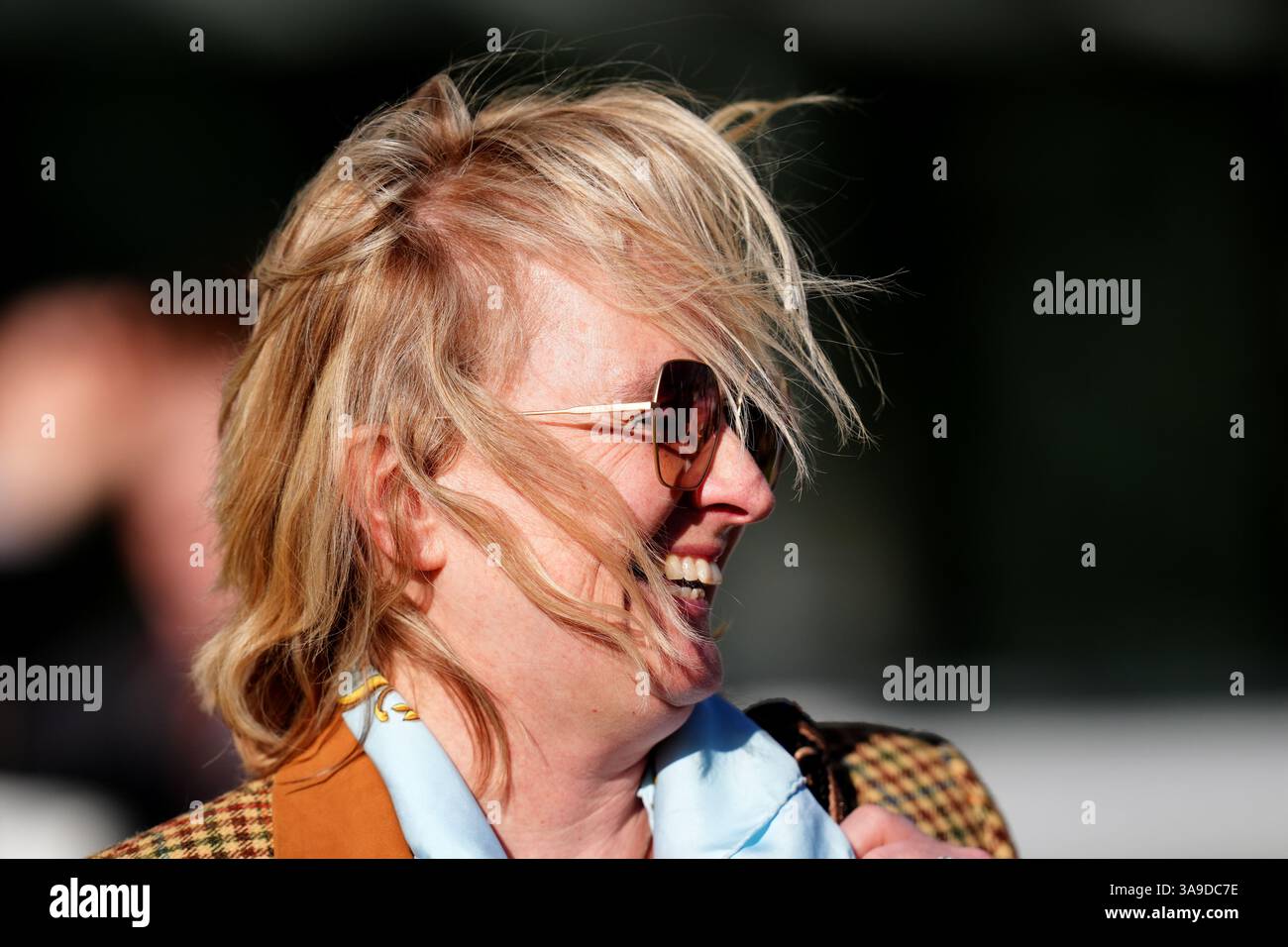 Heather Main, trainer during the Spring Family Racecday at Ascot ...