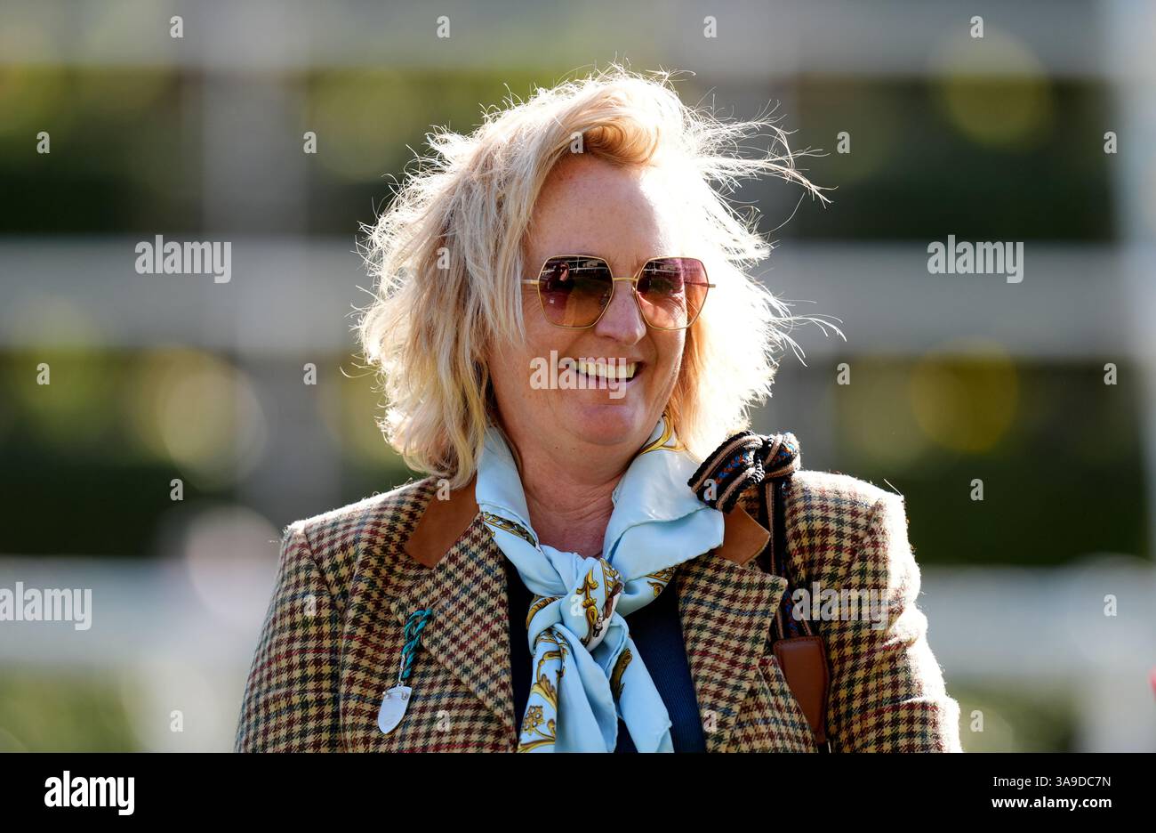 Heather Main, trainer during the Spring Family Racecday at Ascot ...