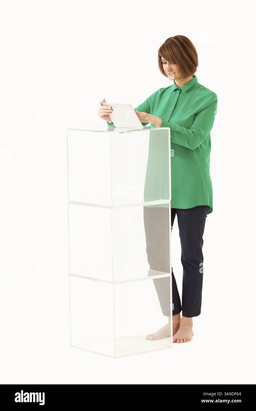 Person typing in office Cut Out Stock Images & Pictures - Alamy