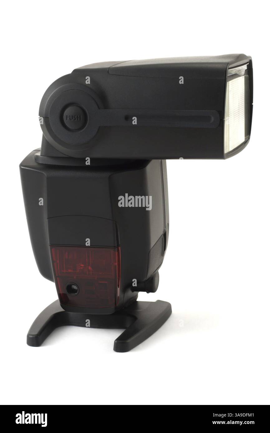 Photo flash, without camera, costing on white background Stock Photo ...