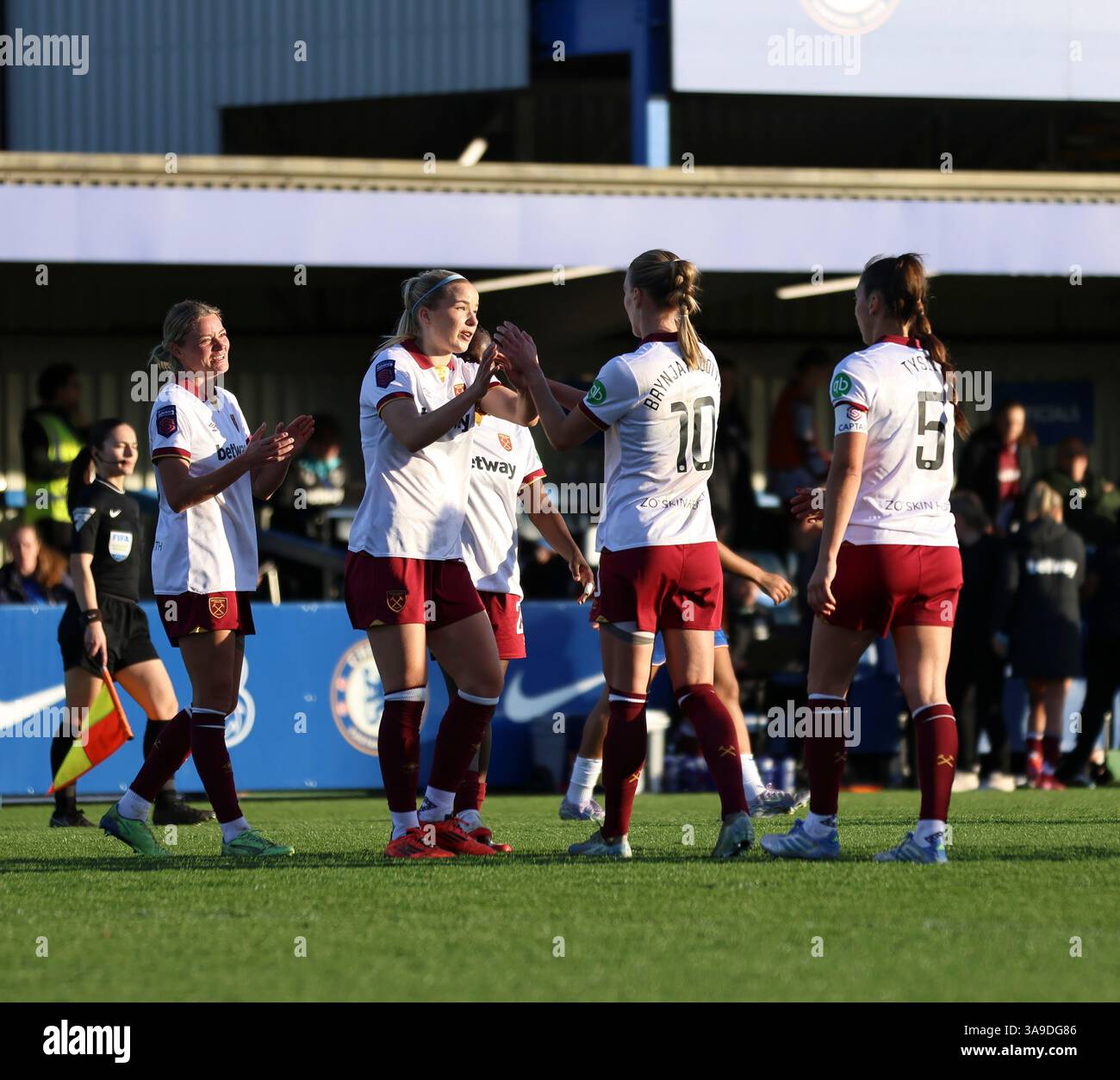 London, England, on 30 March 2025. Eva Nystrom (West Ham 13 ...