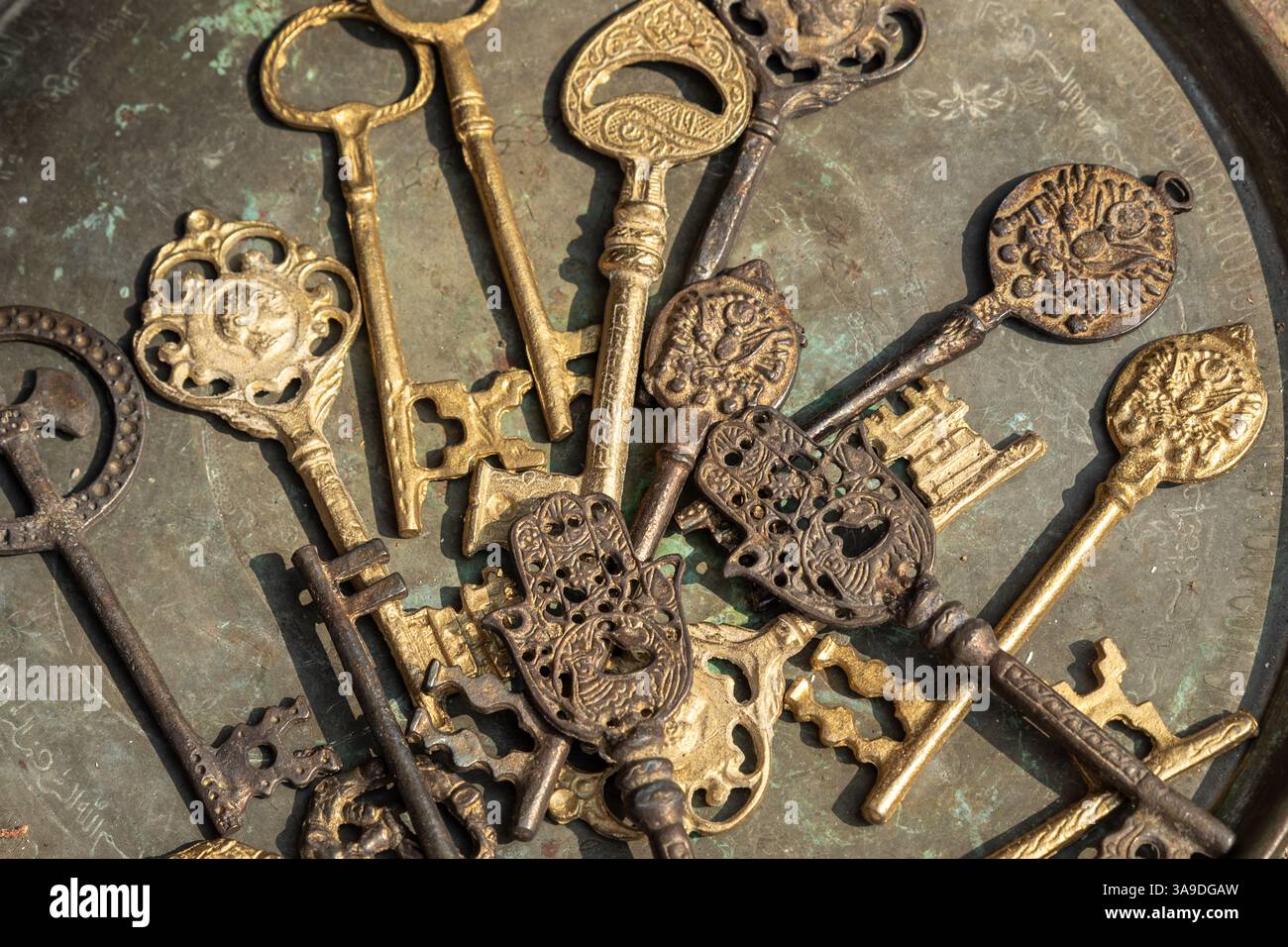 "Vintage Antique Keys Collection with Ornate Designs". High quality ...