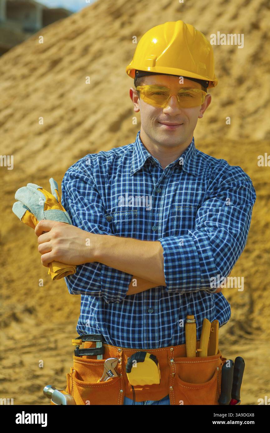 Portrait of contractor Stock Photo - Alamy