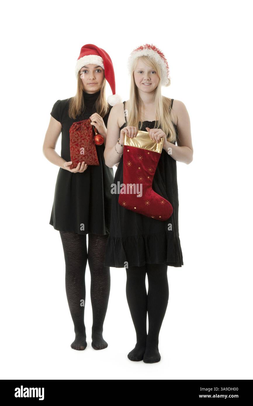 Photo santa cap on Cut Out Stock Images & Pictures - Alamy