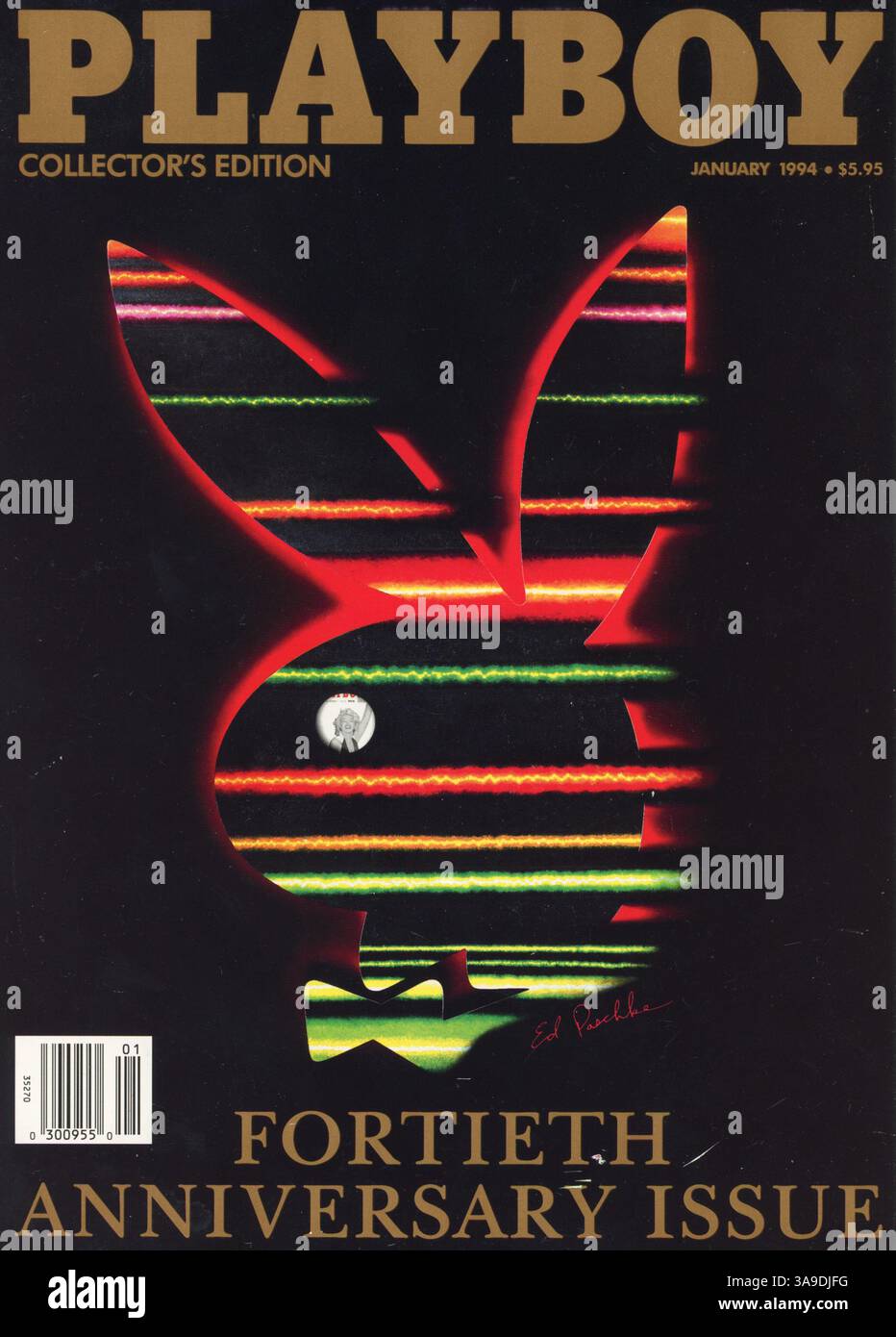 Vintage "Playboy" magazine January 1994, 40th Anniversary issue Cover ...