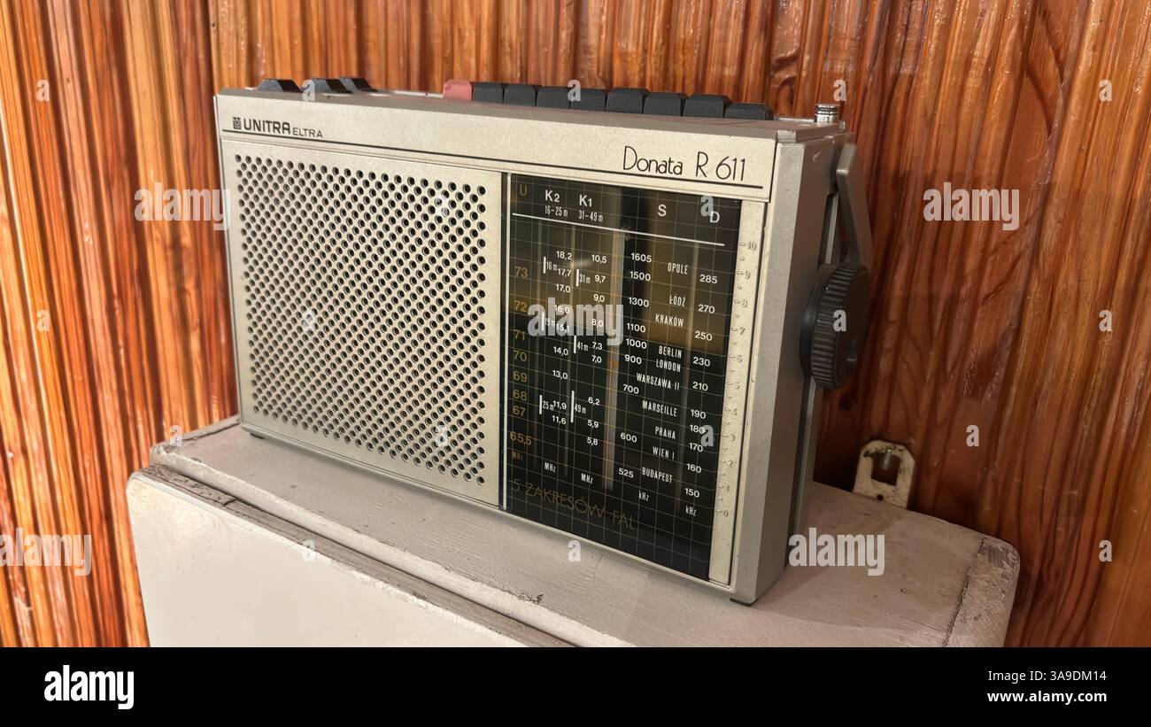 Vintage old Soviet era multi band radio transistor receiver wireless ...