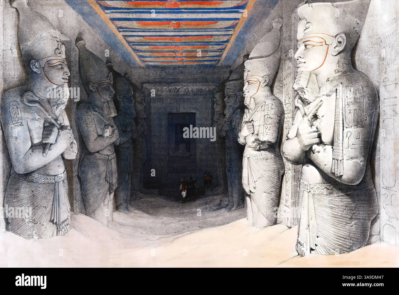 Pharaonic monument lithograph hi-res stock photography and images - Alamy