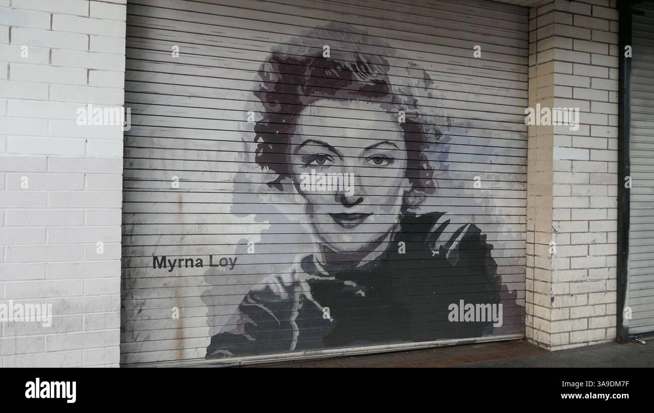 Los Angeles, California, USA 28th March 2025 Actress Myrna Loy Street ...