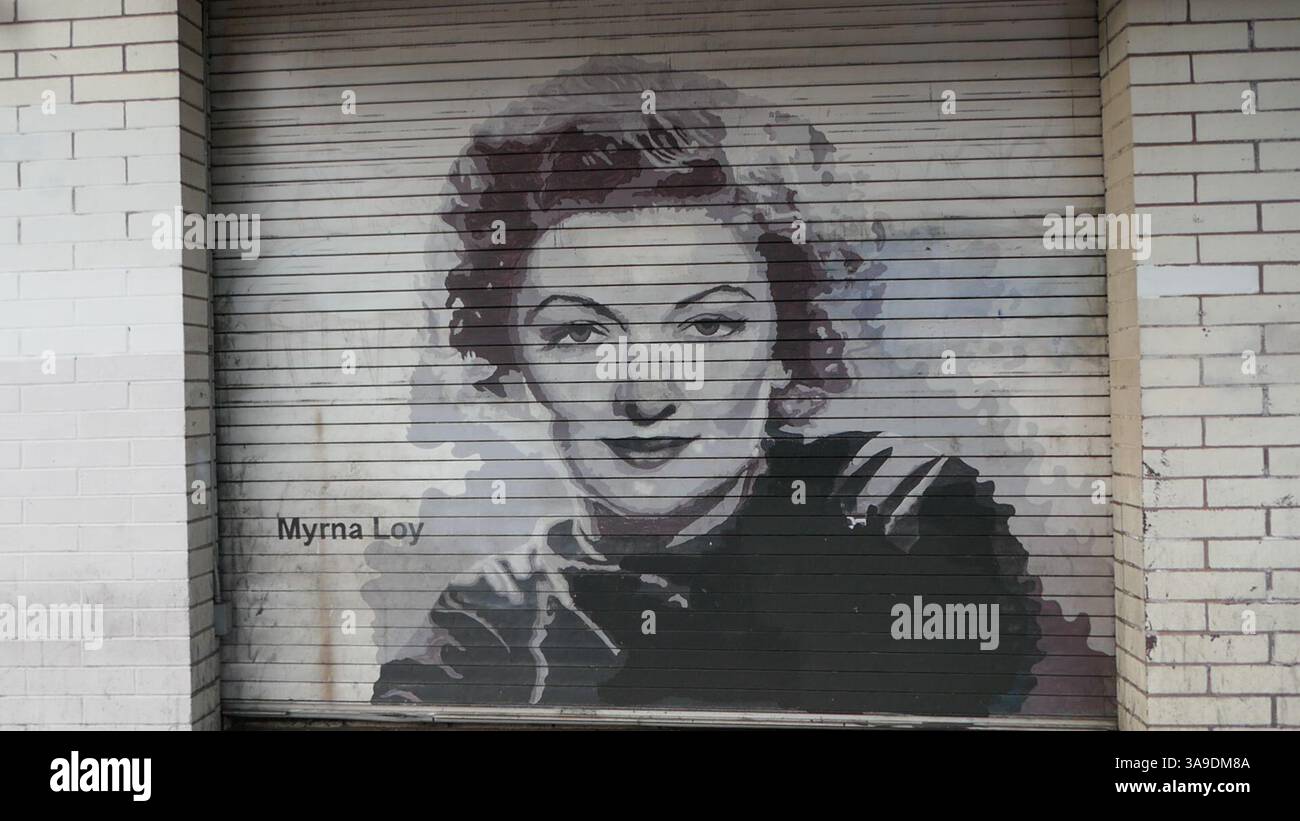 Los Angeles, California, USA 28th March 2025 Actress Myrna Loy Street ...