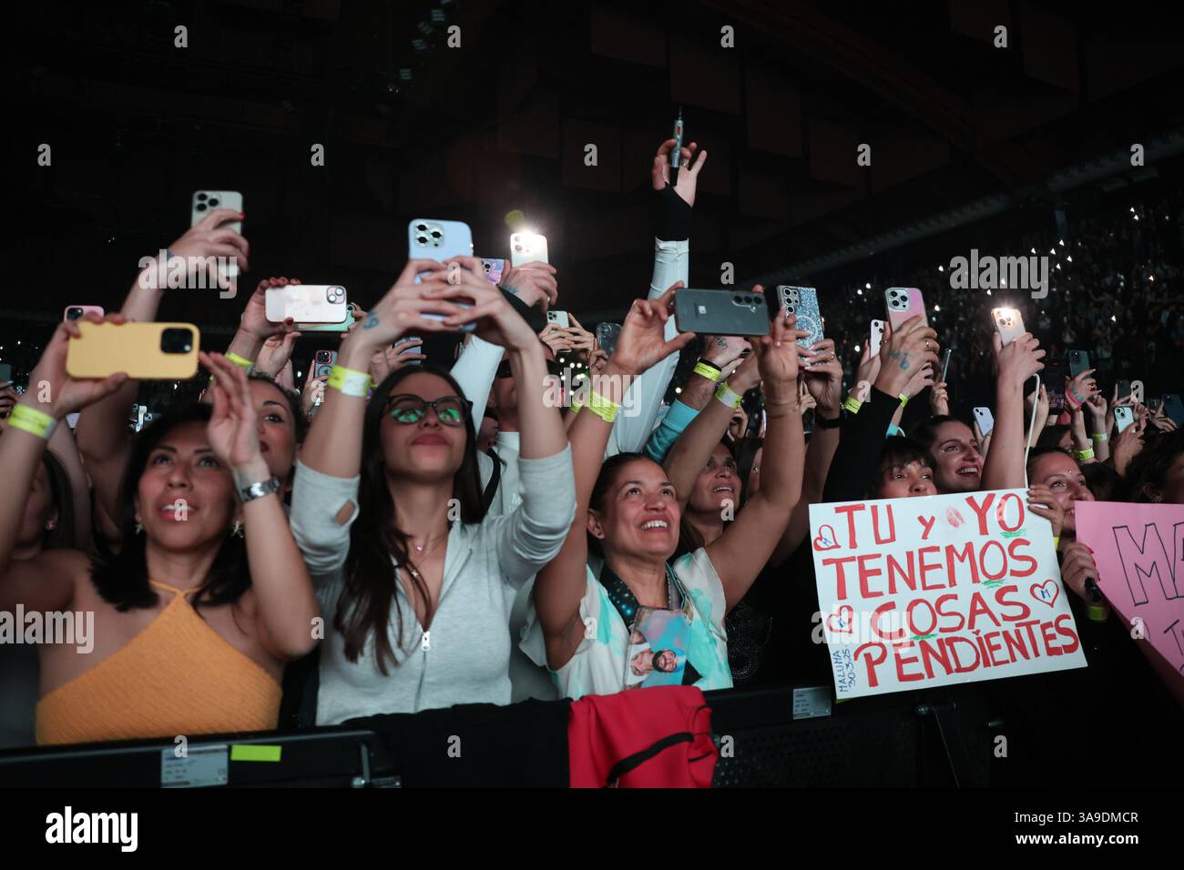 Colombian singer Maluma on stage at Unipol Arena, Casalecchio di Reno ...
