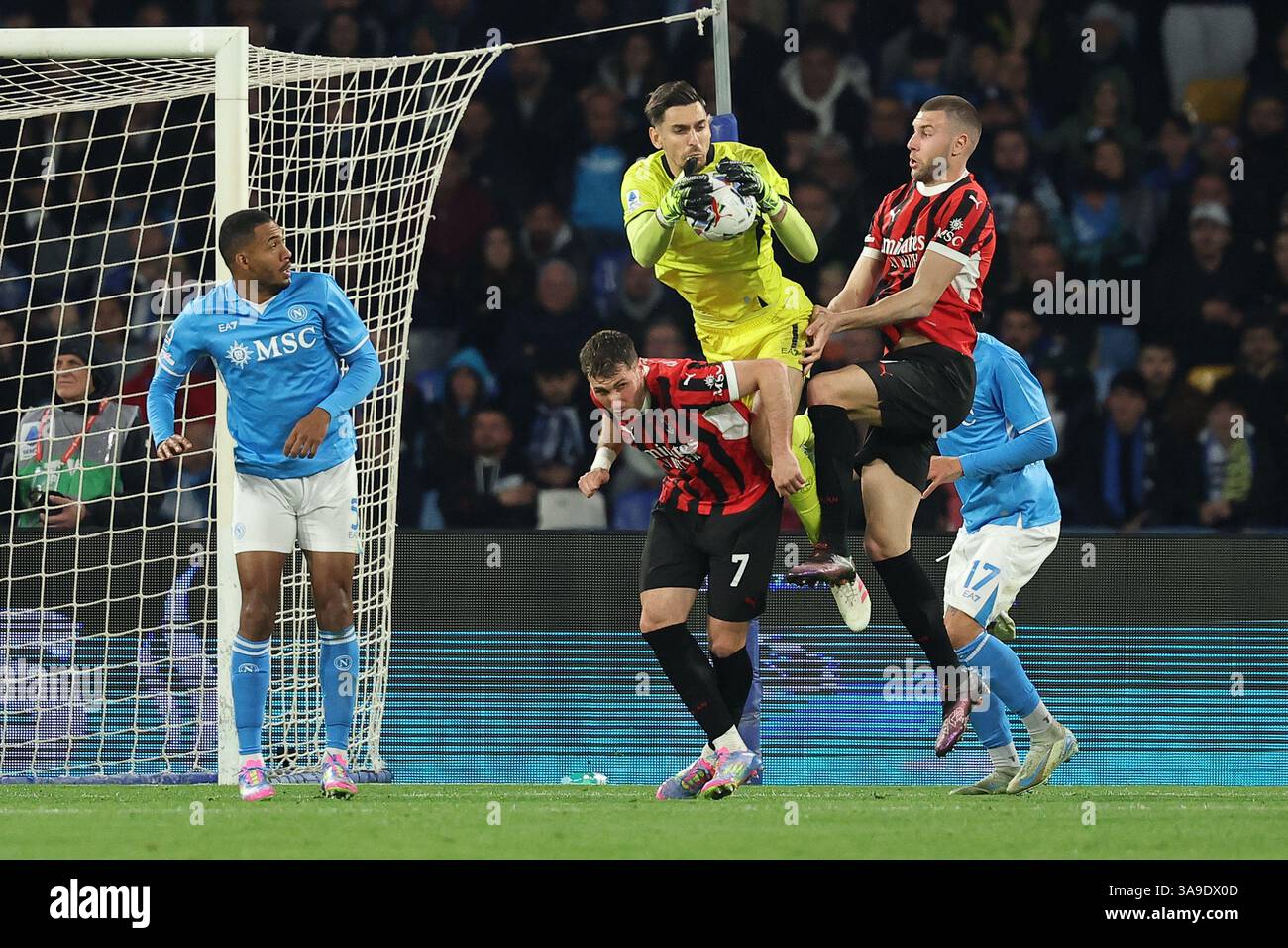 Napoli’s goalkeeper Alex Meret during the Serie A soccer match between ...