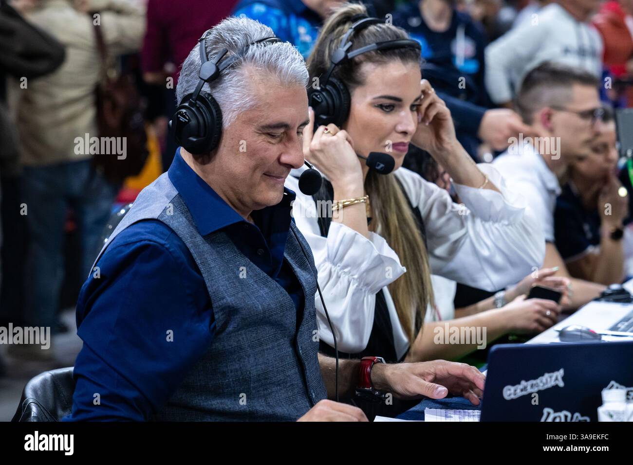 Marco Fantasia (RaiSport) during Playoff Scudetto - Savino Del Bene ...