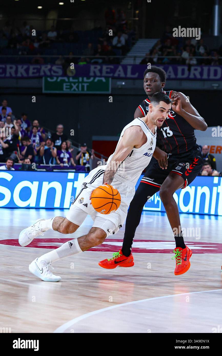 30th March 2025; Movistar Arena; Liga Endesa; ACB; Real Madrid vs Surne Bilbao Basket; Alberto ...