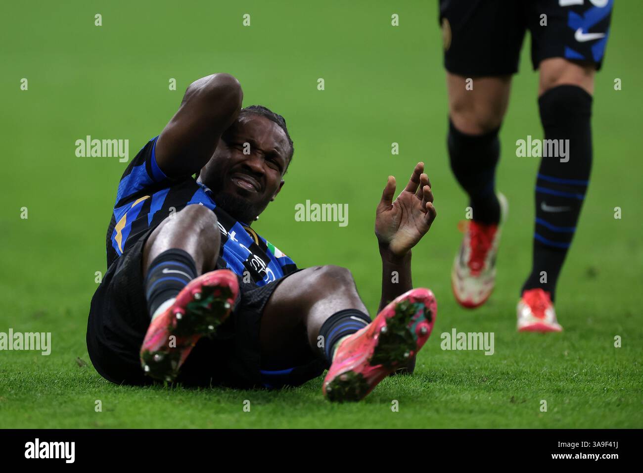 Milan, Italy, 30th March 2025. Marcus Thuram of FC Internazionale ...
