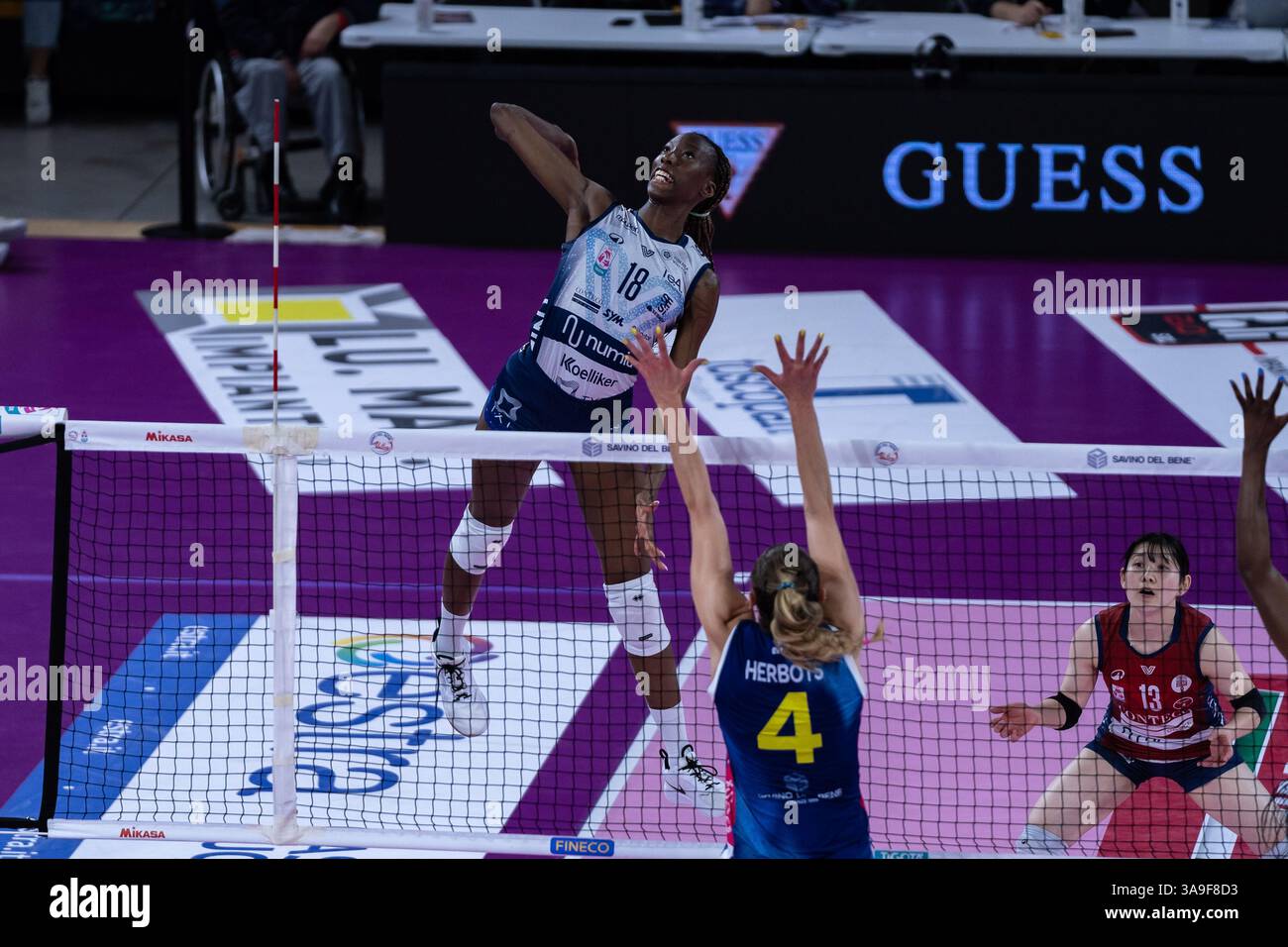 Paola Egonu (Numia Vero Volley Milano) spike during Playoff Scudetto ...