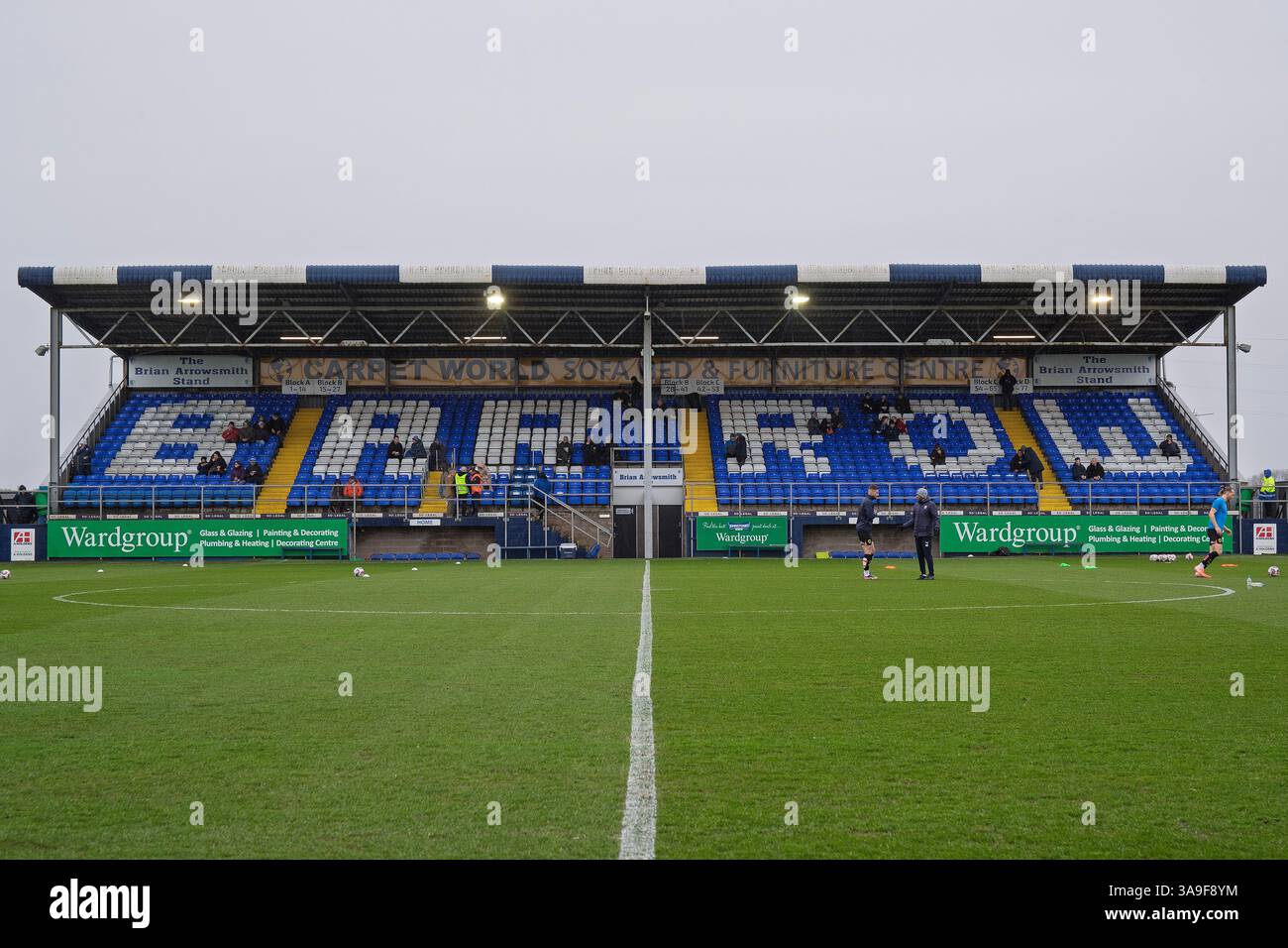 A general view of the inside of the stadium during the Sky Bet League 2 ...