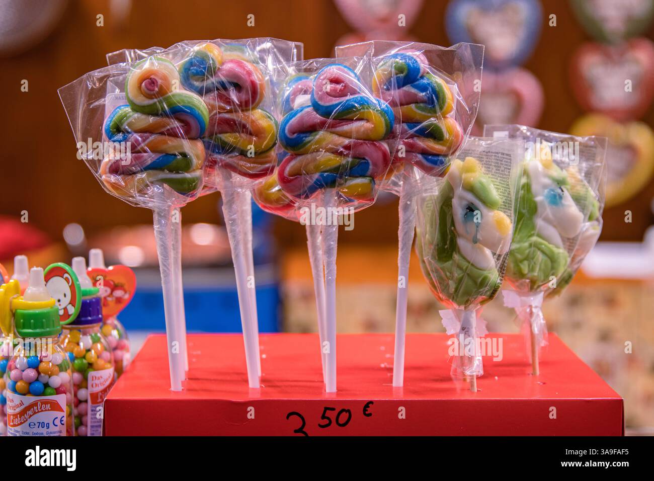 Cane candy, Many striped colorful traditional handmade christmas ...