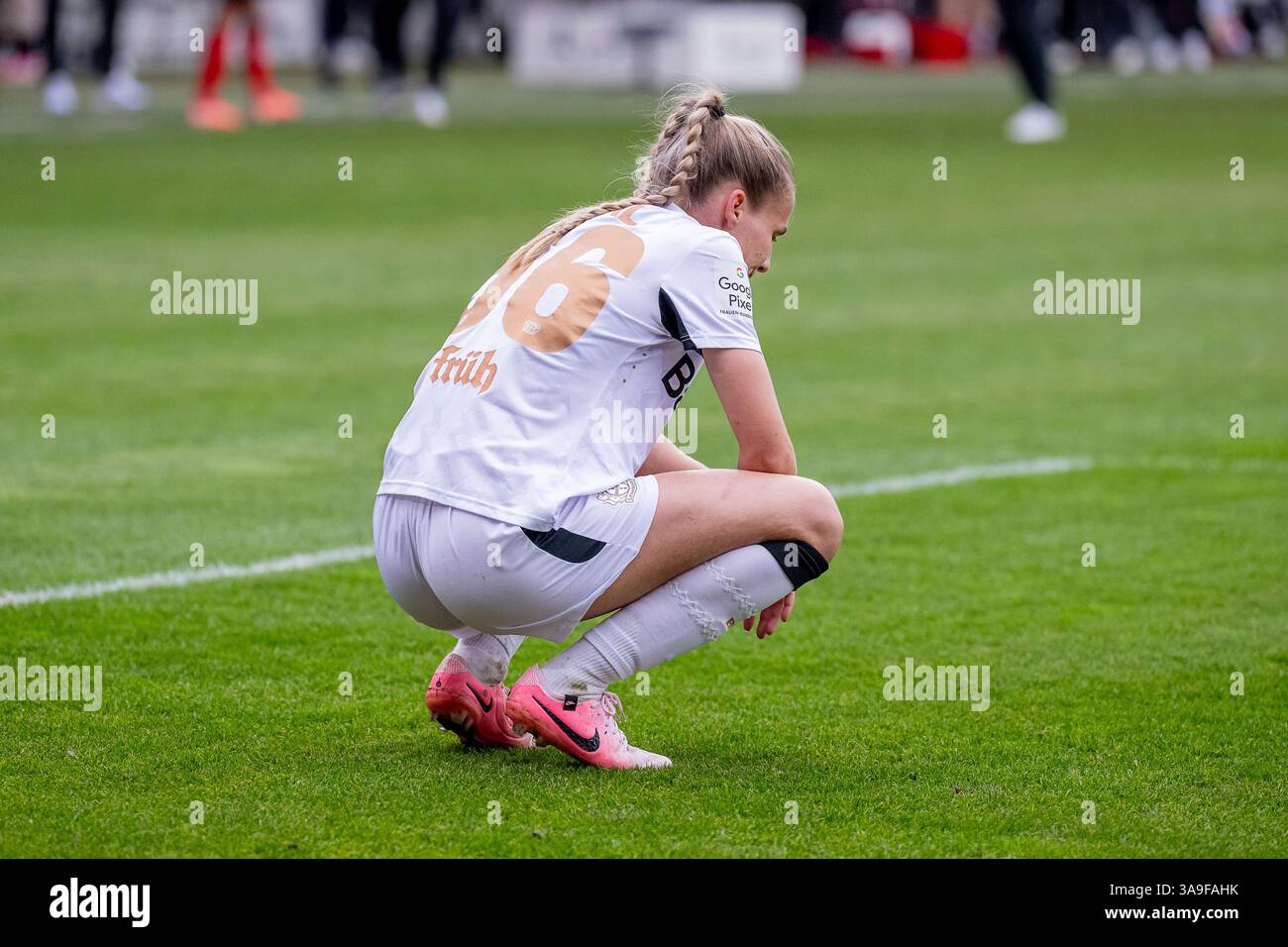 Muenchen, Deutschland. 30th Mar, 2025. Juliette Vidal (Bayer 04 ...