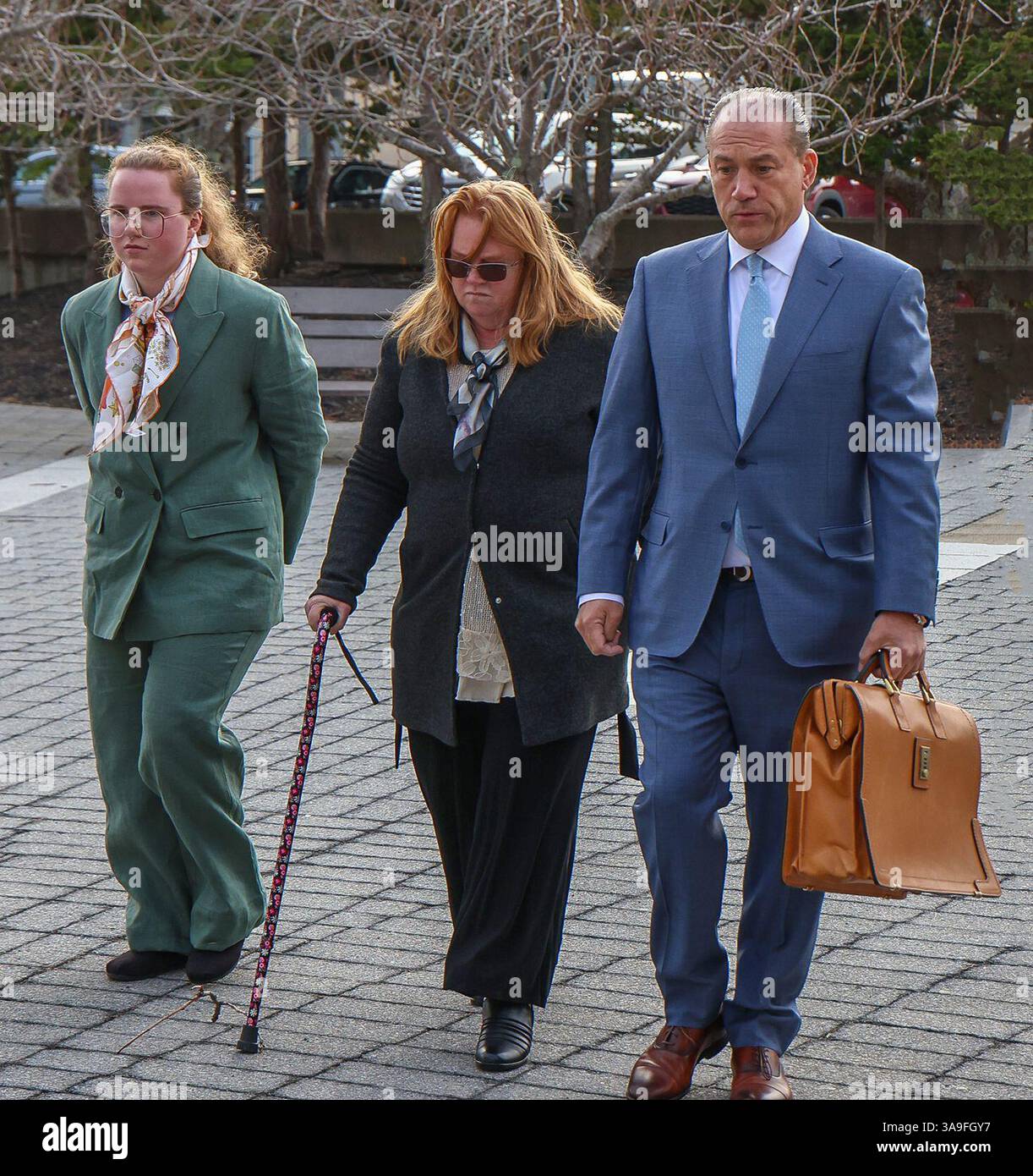 RIVERHEAD, NEW YORK - MARCH 28: Witness Kallie Harris Geneticist along ...