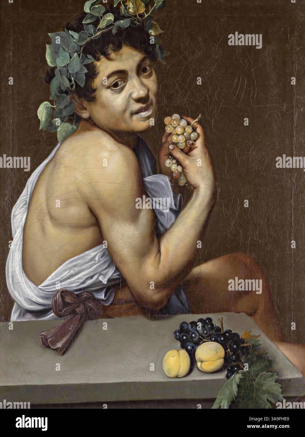 Self-Portrait as Bacchus, 1595 (painting) Caravaggio, Michelangelo ...