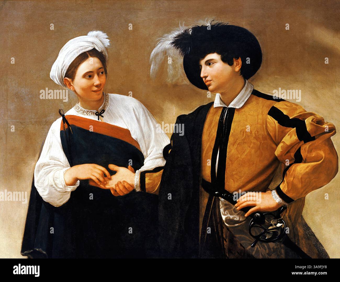 The Fortune Teller, 1594 (painting) Caravaggio, Michelangelo Merisi da ...
