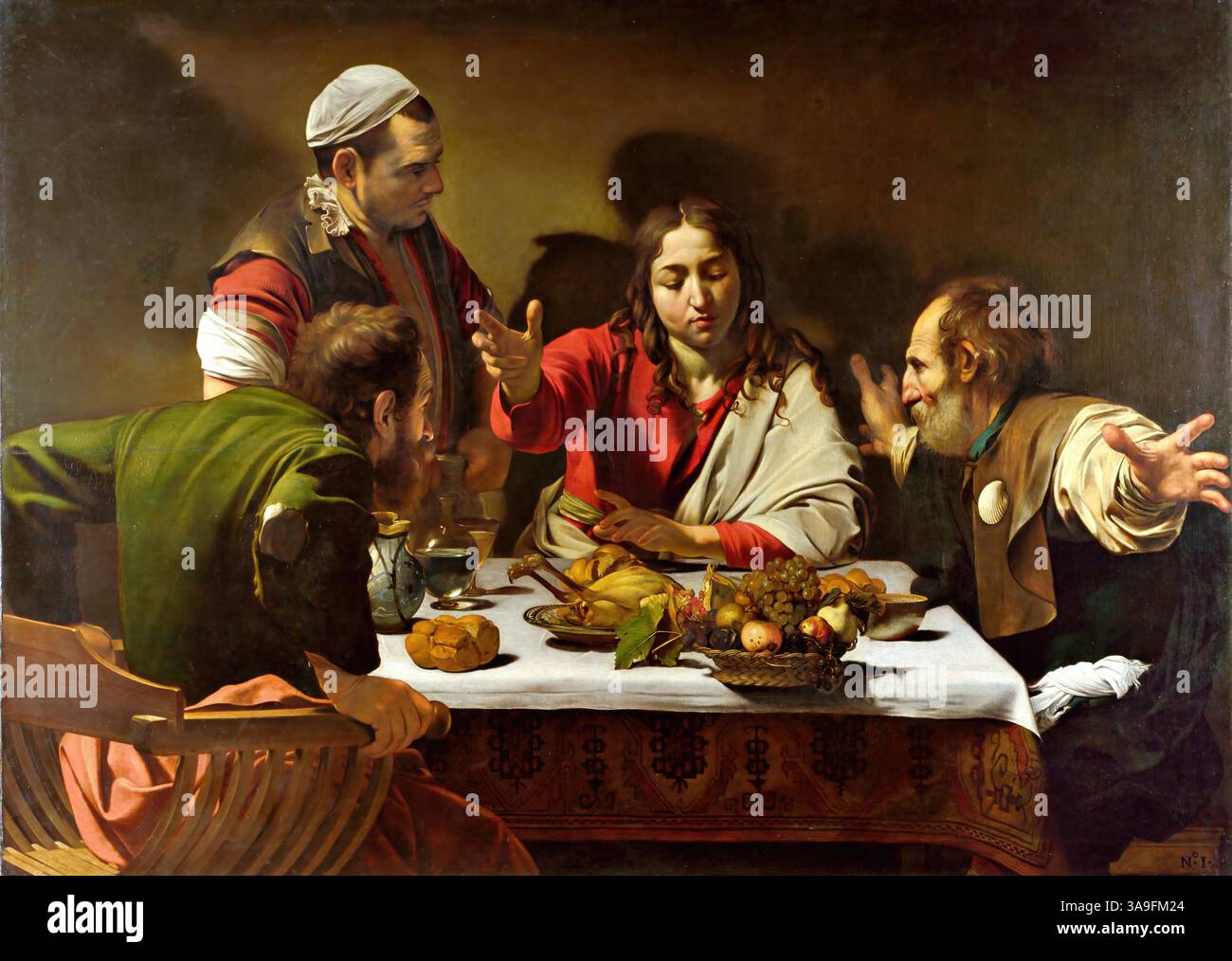 The Supper at Emmaus, 1601 (painting) Caravaggio, Michelangelo Merisi ...