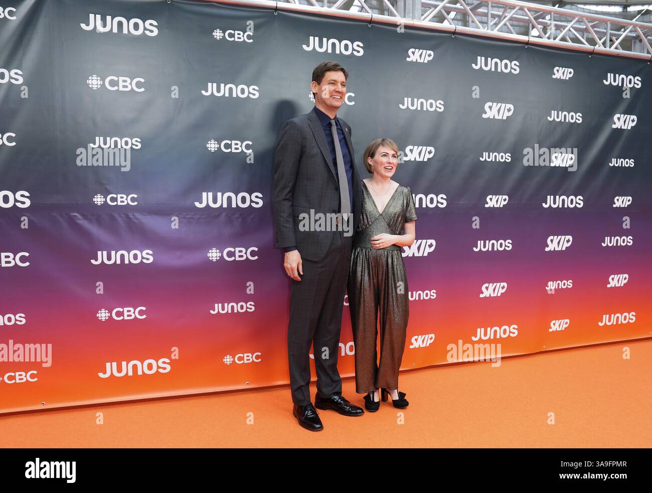 Vancouver, Canada. 30th Mar, 2025. B.C. Premier David Eby and his wife ...