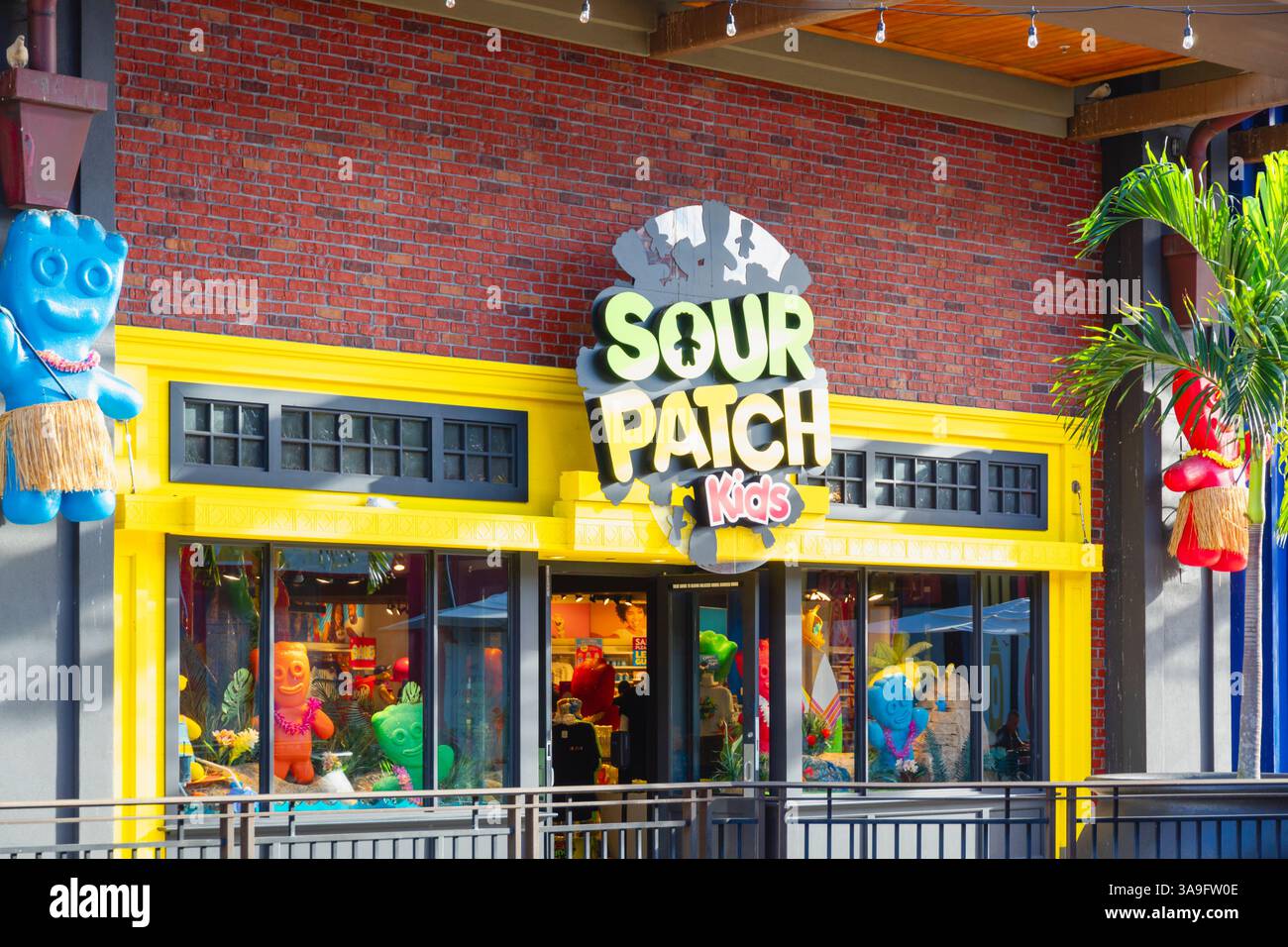 Oahu, Hawaii, USA - February 23, 2024 - Exterior view of the Sour Patch ...