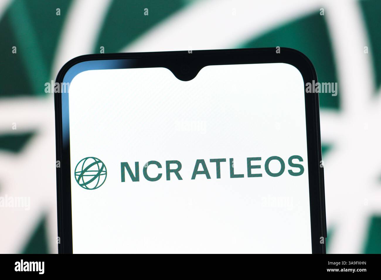 March 30, 2025, Canada: In this photo illustration, the NCR Atleos ...