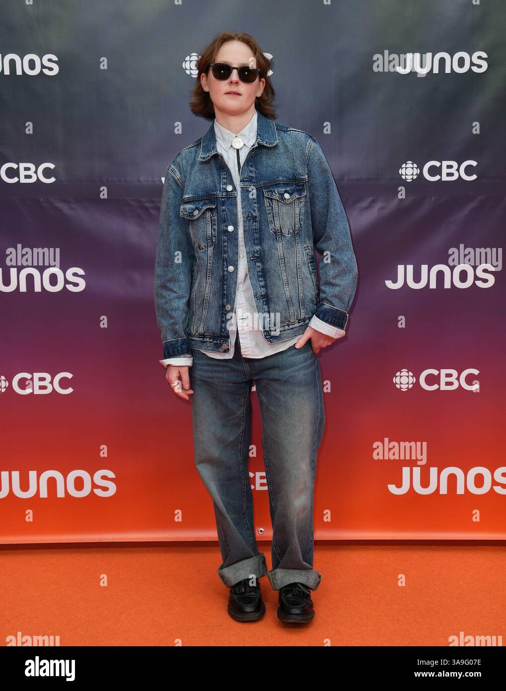 Charlie Houston arrives for the Juno Awards, in Vancouver, on Sunday ...