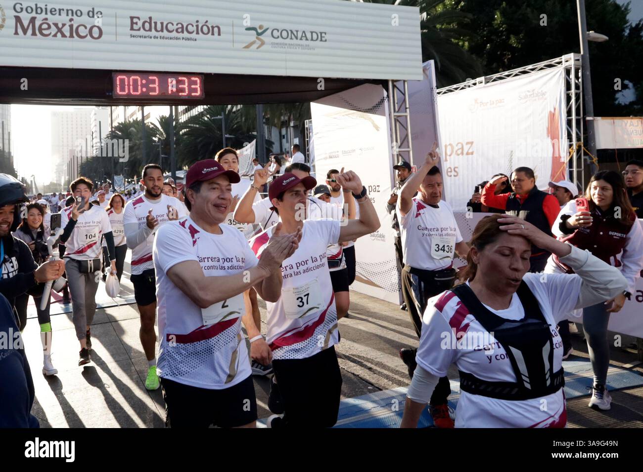 Secretary of Public Education Mario Delgado and Director of the ...