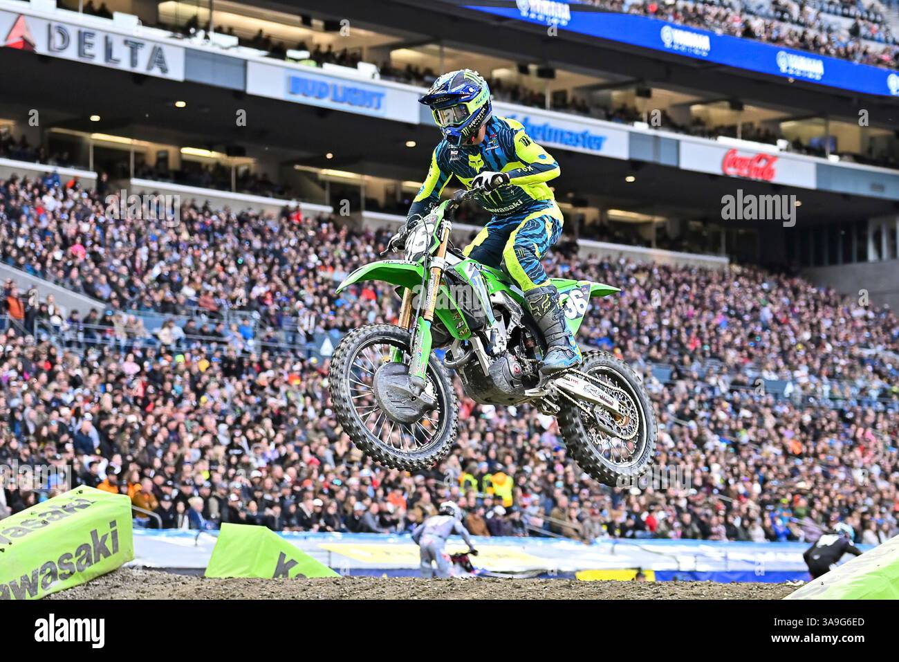 March 29, 2025: Garrett Marchbanks on his way to a second place finish ...