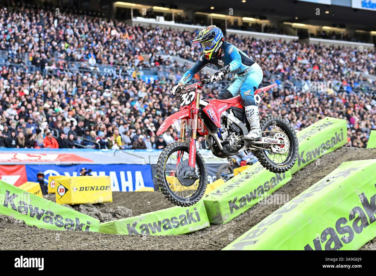March 29, 2025: Honda rider Jo Shimoda during the 250 Main Event in the during Monster Energy ...