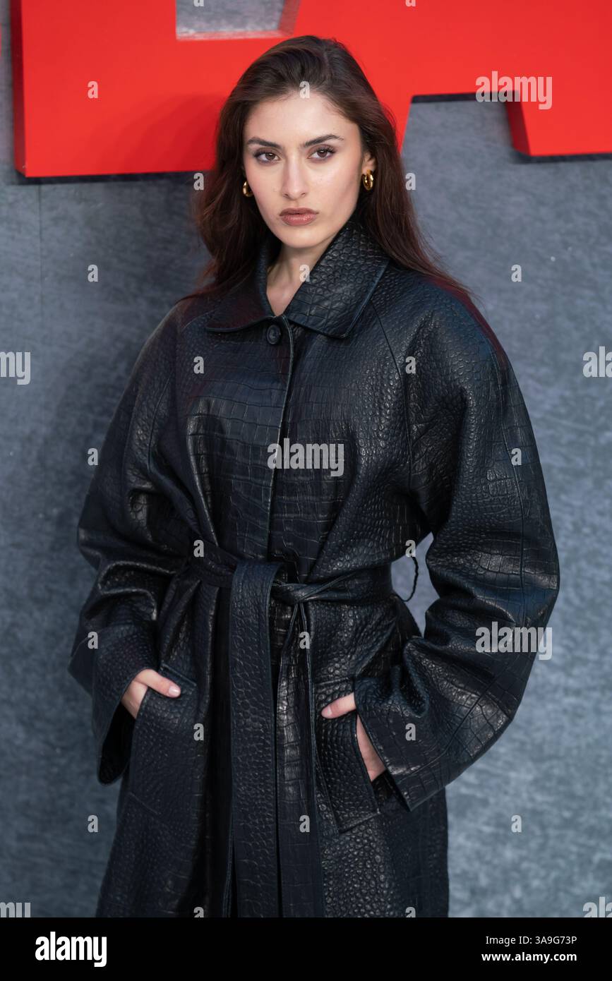 Hana Martin attends the premiere of "MobLand" at Odeon Luxe Leicester ...