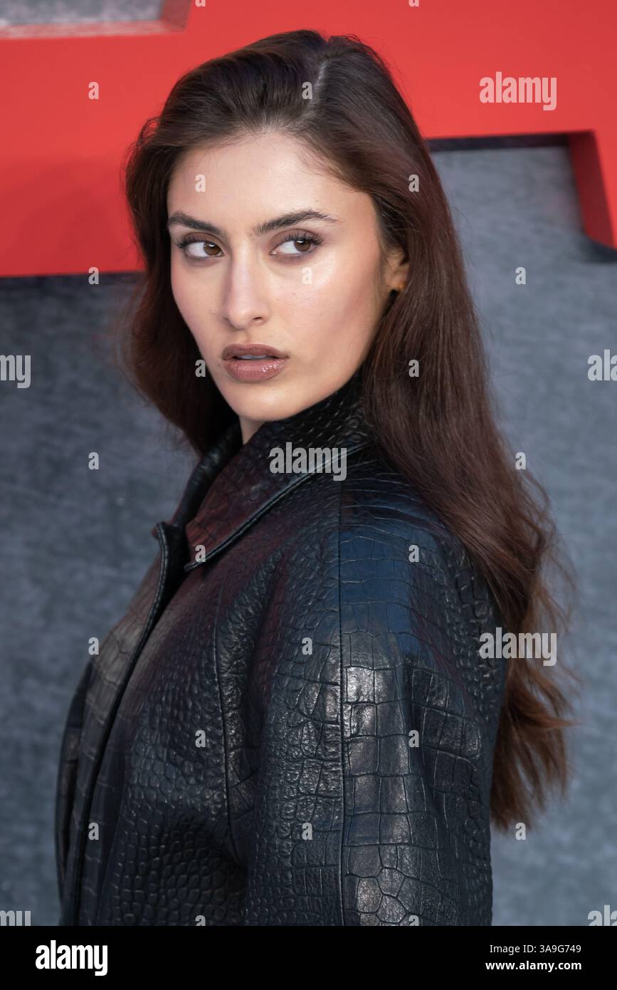 Hana Martin attends the premiere of "MobLand" at Odeon Luxe Leicester ...