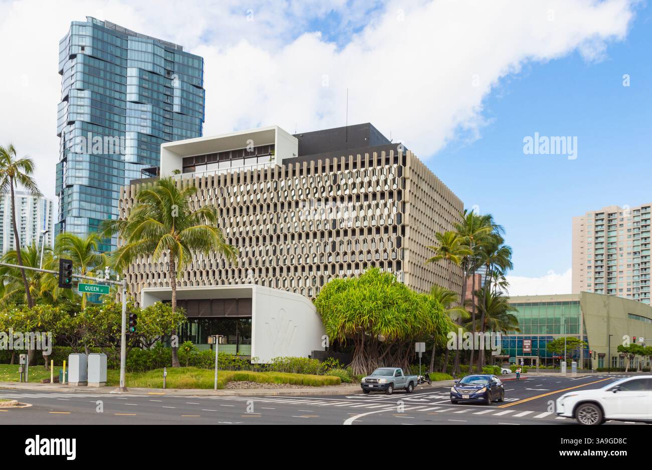 Oahu, Hawaii, USA - February 23, 2024 - Cityscape view of the landmark ...