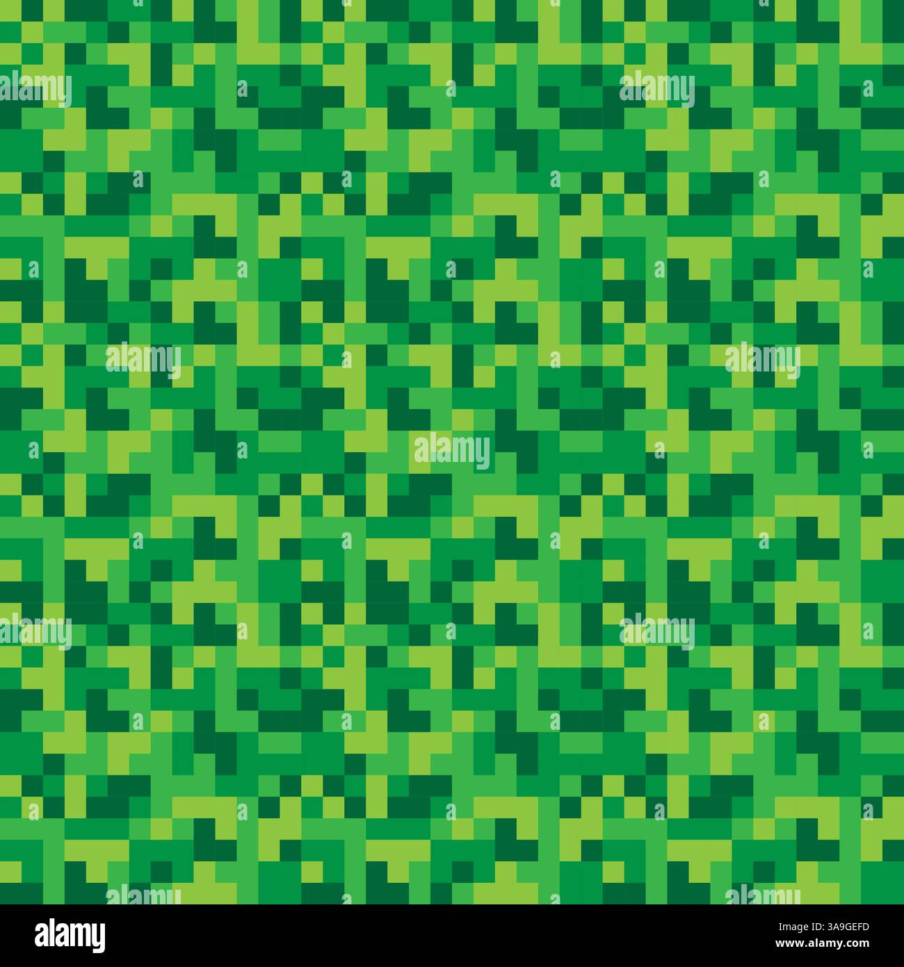 Pixel camouflage pattern. Vibrant green layout. Vector seamless ...
