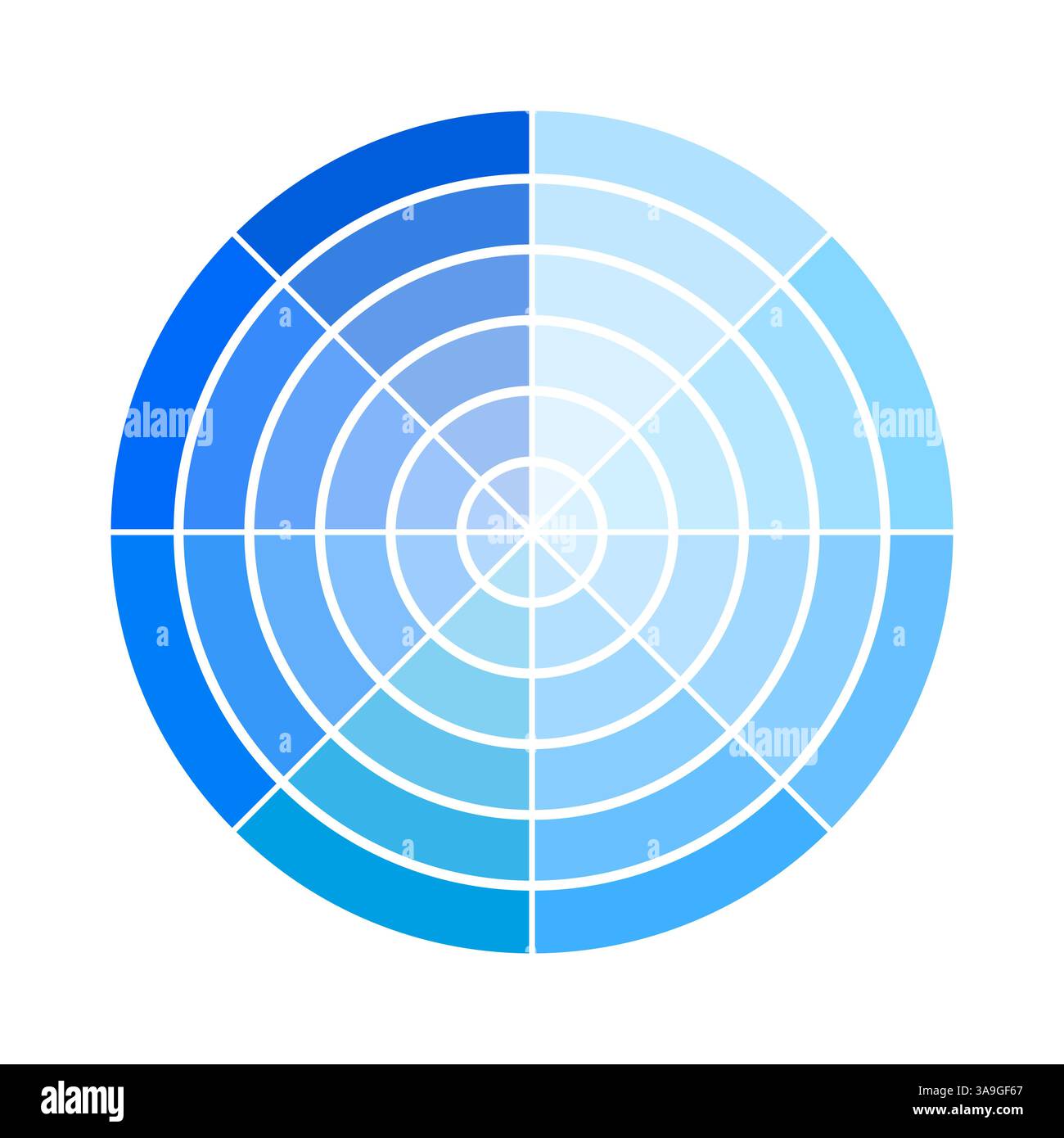Radial circle grid concentric Cut Out Stock Images & Pictures - Alamy
