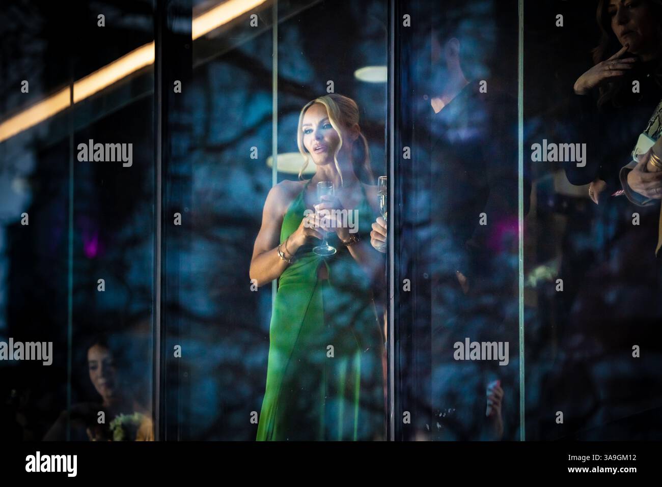 Annie Cooper attends the premiere of "MobLand" at Odeon Luxe Leicester ...