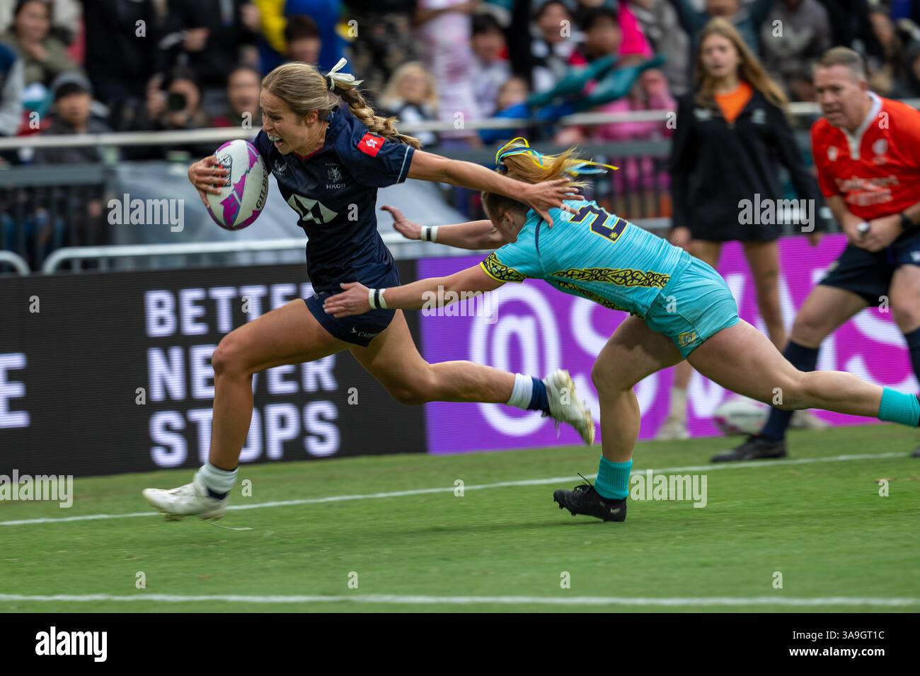 Hong Kong, China, 30 March, 2025, Hong Kong, China beat Kazakhstan in ...