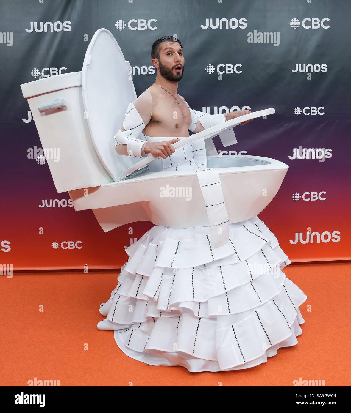 bbno$ arrives for the Juno Awards, in Vancouver, British Columbia ...