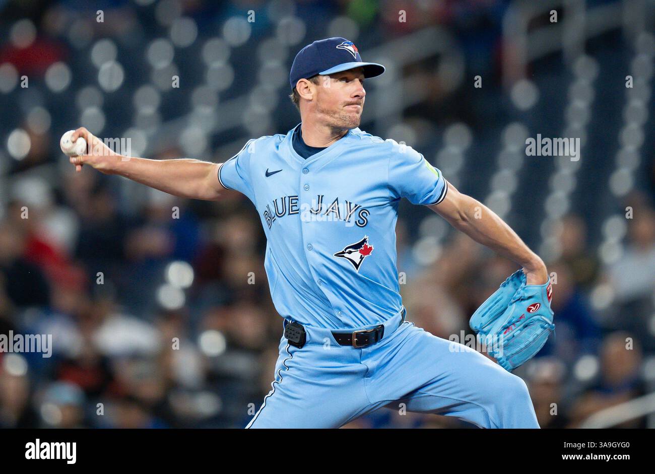 Toronto, Canada. 30th Mar, 2025. Toronto Blue Jays pitcher Chris ...