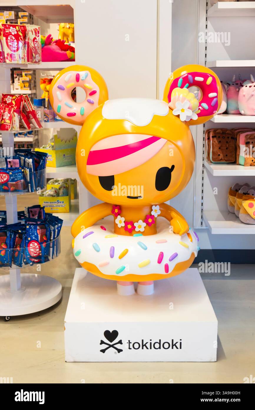 Oahu, Hawaii, USA - February 23, 2024 - Tokidoki character on display ...