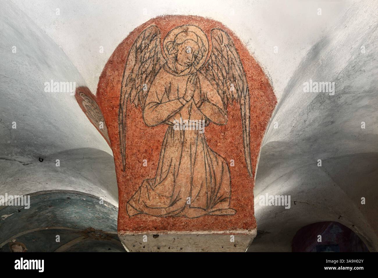 September 23, 2012 - Bayeux, France - Musical angel praying (15th ...