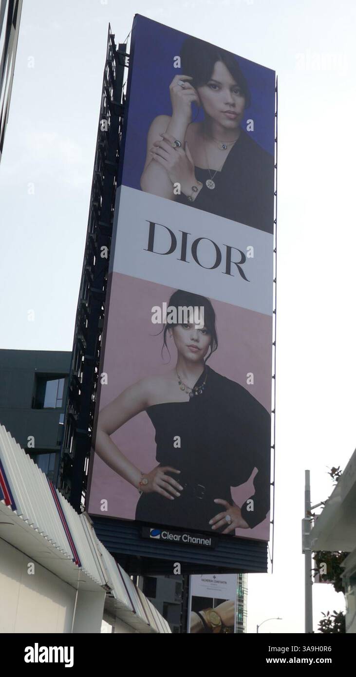 Los Angeles, California, USA 29th March 2025 Dior Billboard with Jenna ...