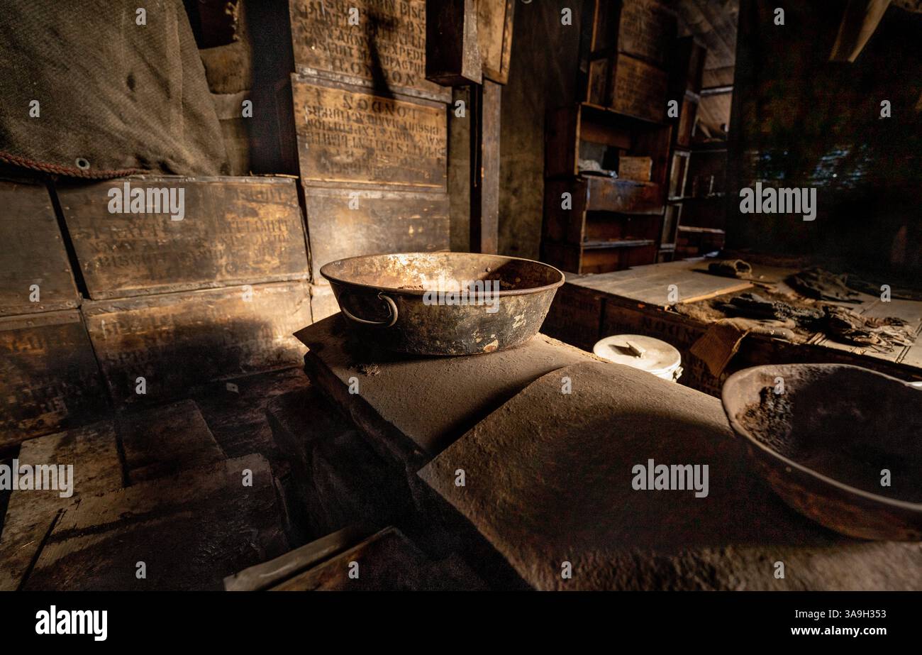 Kitchen of Scott's Discovery Hut, built for the 1901-1904 Discovery ...