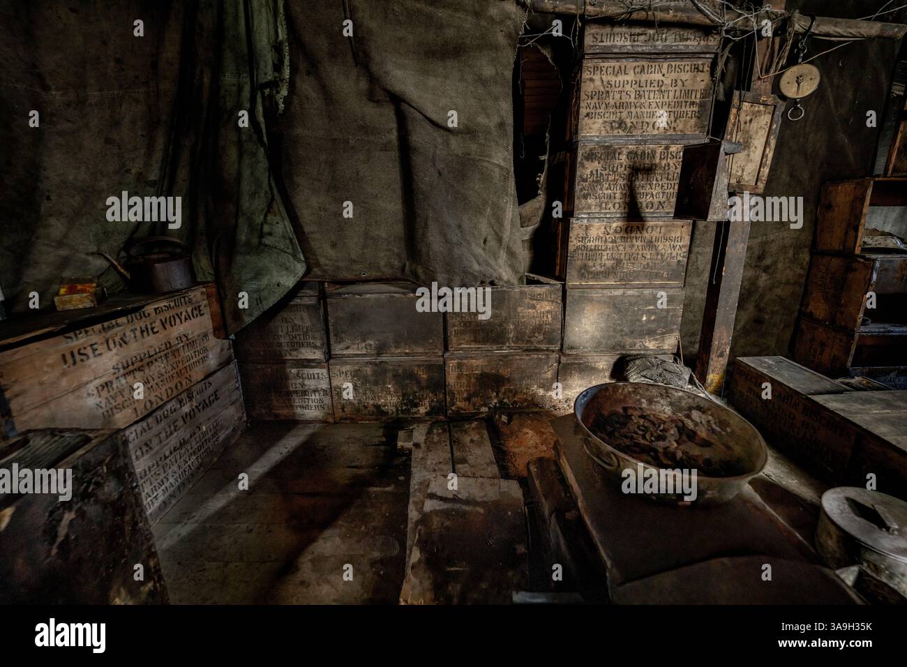 Interior (Kitchen) of Robert Falcon Scott's Discovery Hut, built for ...